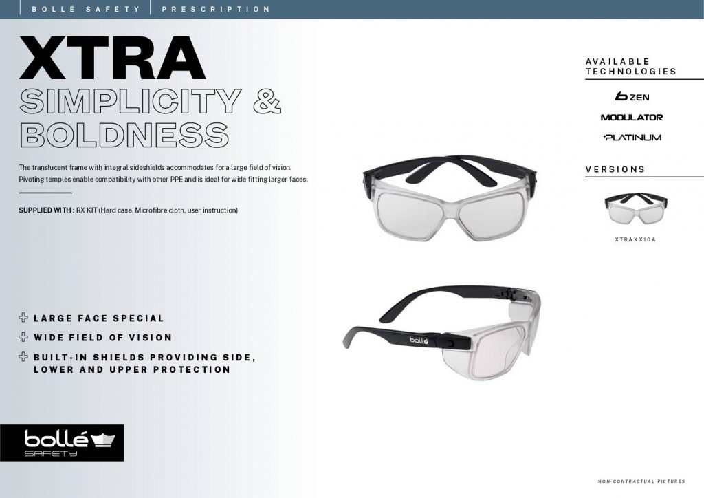 Bolle Xtra XTRAXX10A (Prescription Safety Glasses Frame & Lenses ...