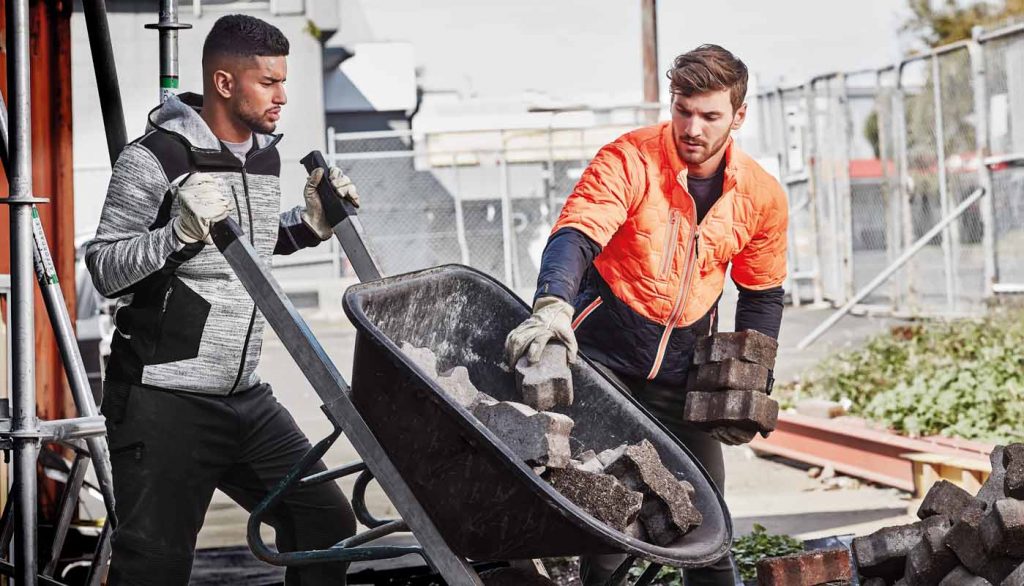 Syzmik Unisex Hexagonal Work Puffer Jacket ZJ420 (Navy) | Boost Safety ...